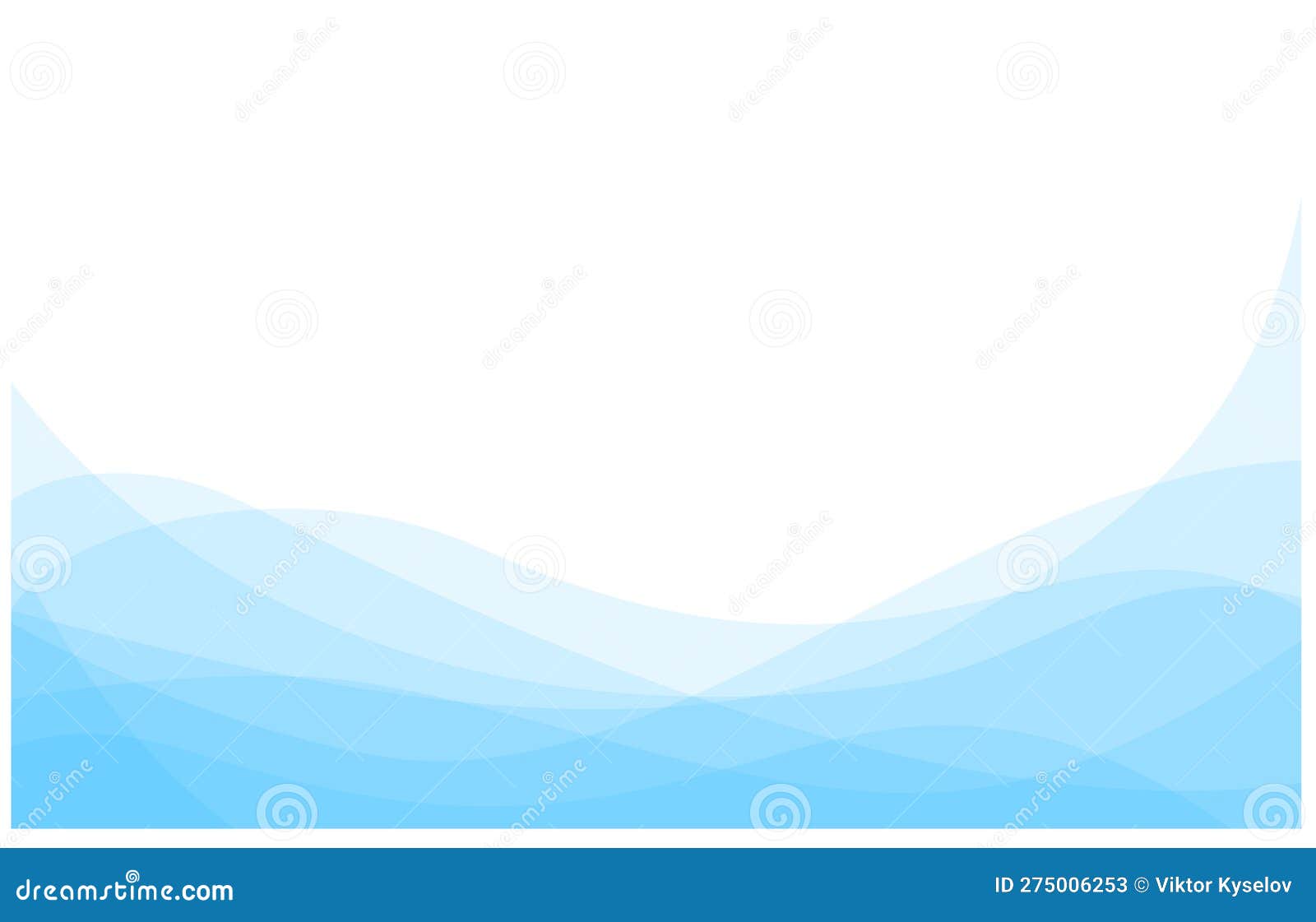 Blue Translucent Wave for Header Stock Vector - Illustration of vector ...