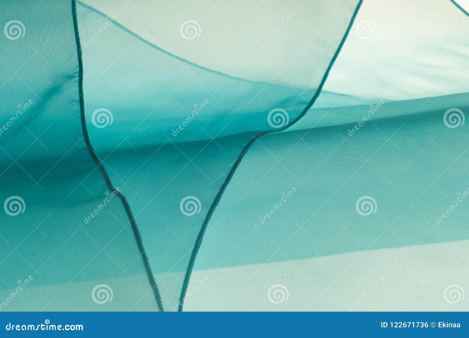 Blue Transparent Fabric Texture Stock Photo - Image of crease, color ...