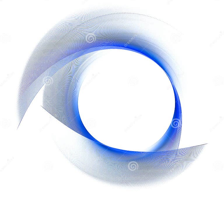 Blue Transparent Planes are Curved in a Circle To Create a Frame on a ...