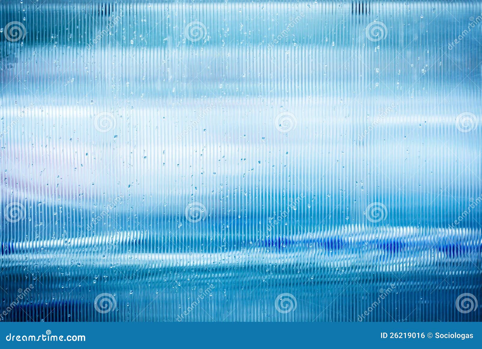 Blue Transparent Plastic Background Stock Photo - Image of closeup ...