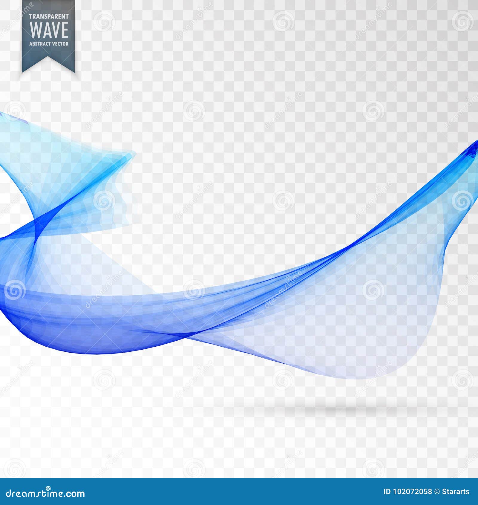 Blue Transparent Twirl Background Vector Stock Vector - Illustration of ...