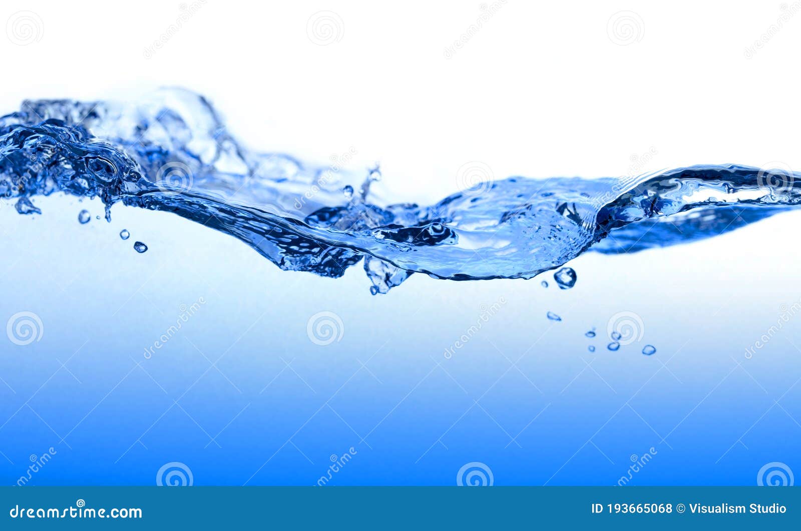 Blue Transparent Water Splash Realistic Beautiful Blue Clean Water on ...