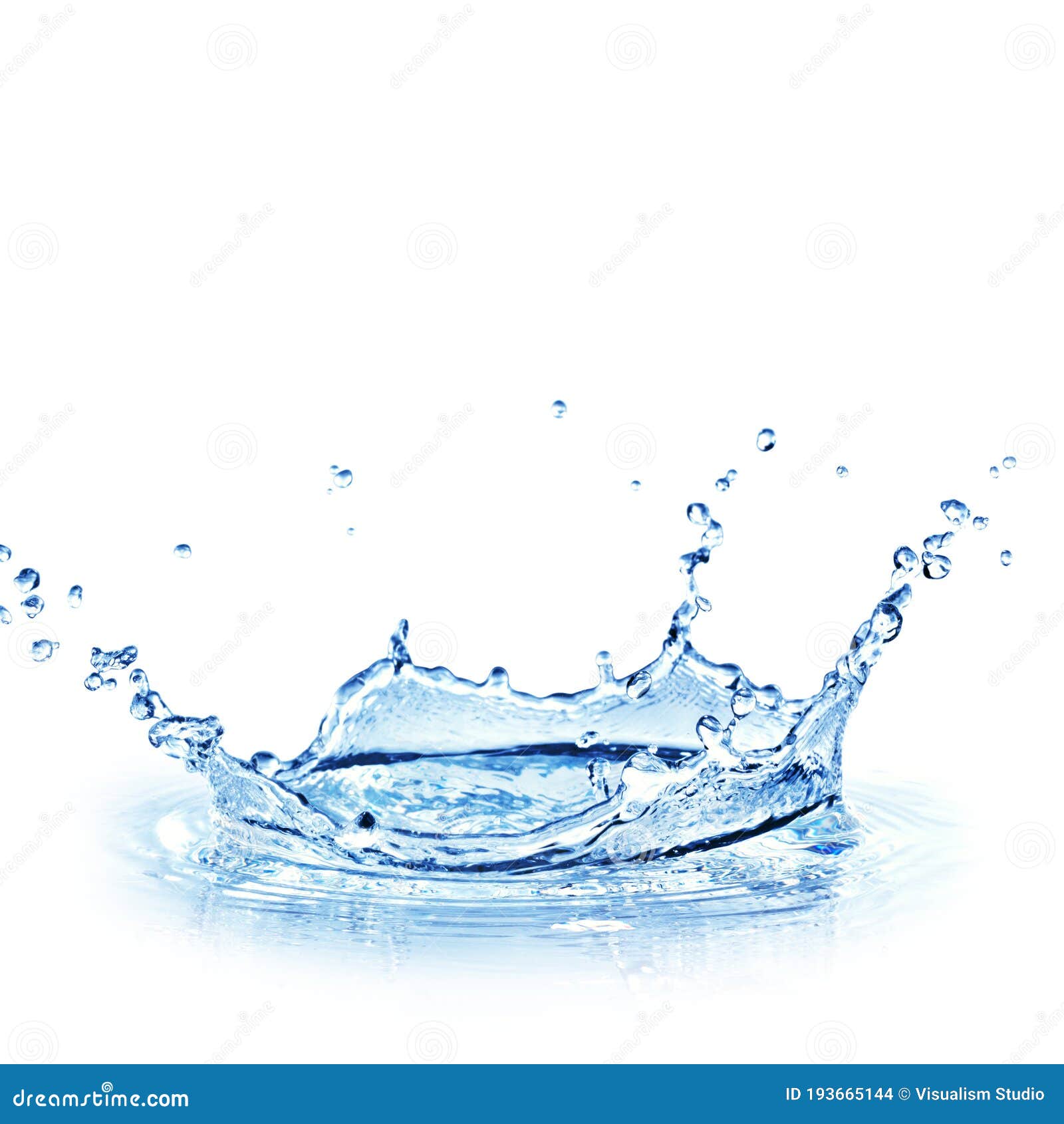 Blue Transparent Water Splash Realistic Beautiful Blue Clean Water on ...