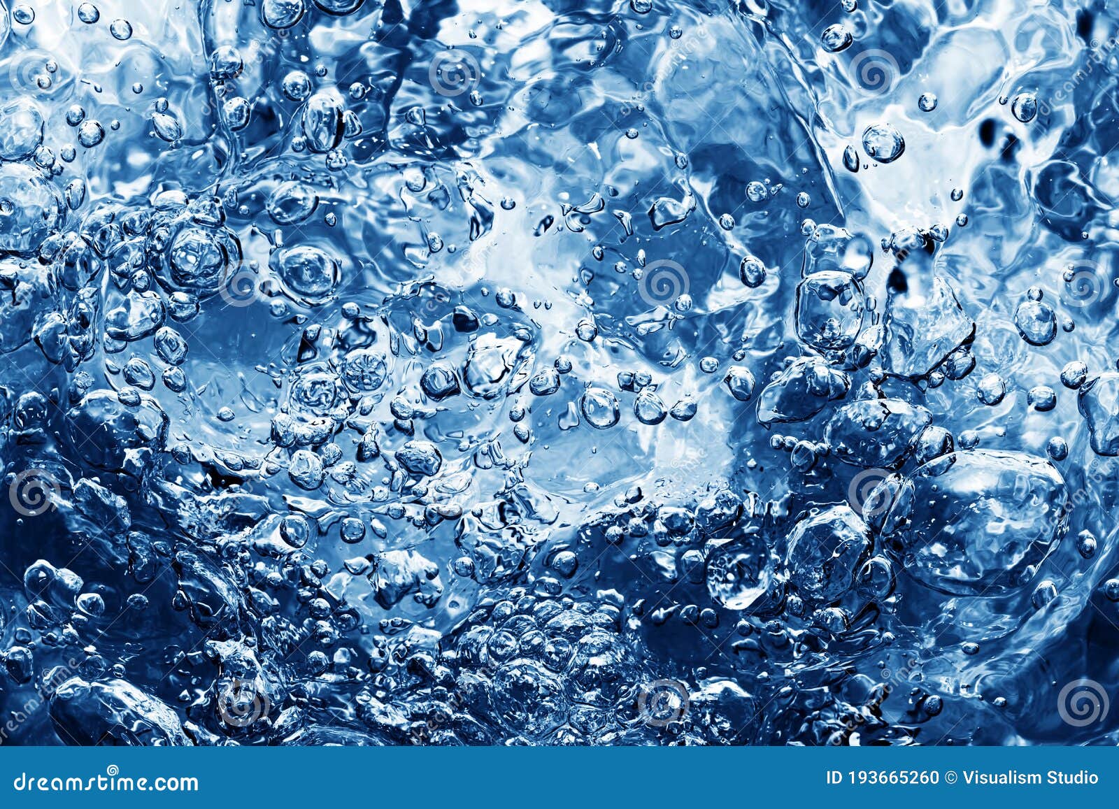 Blue Transparent Water Splash Realistic Beautiful Blue Clean Water on ...