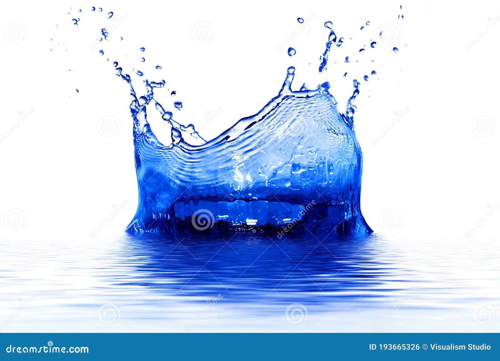 Blue Transparent Water Splash Realistic Beautiful Blue Clean Water on ...