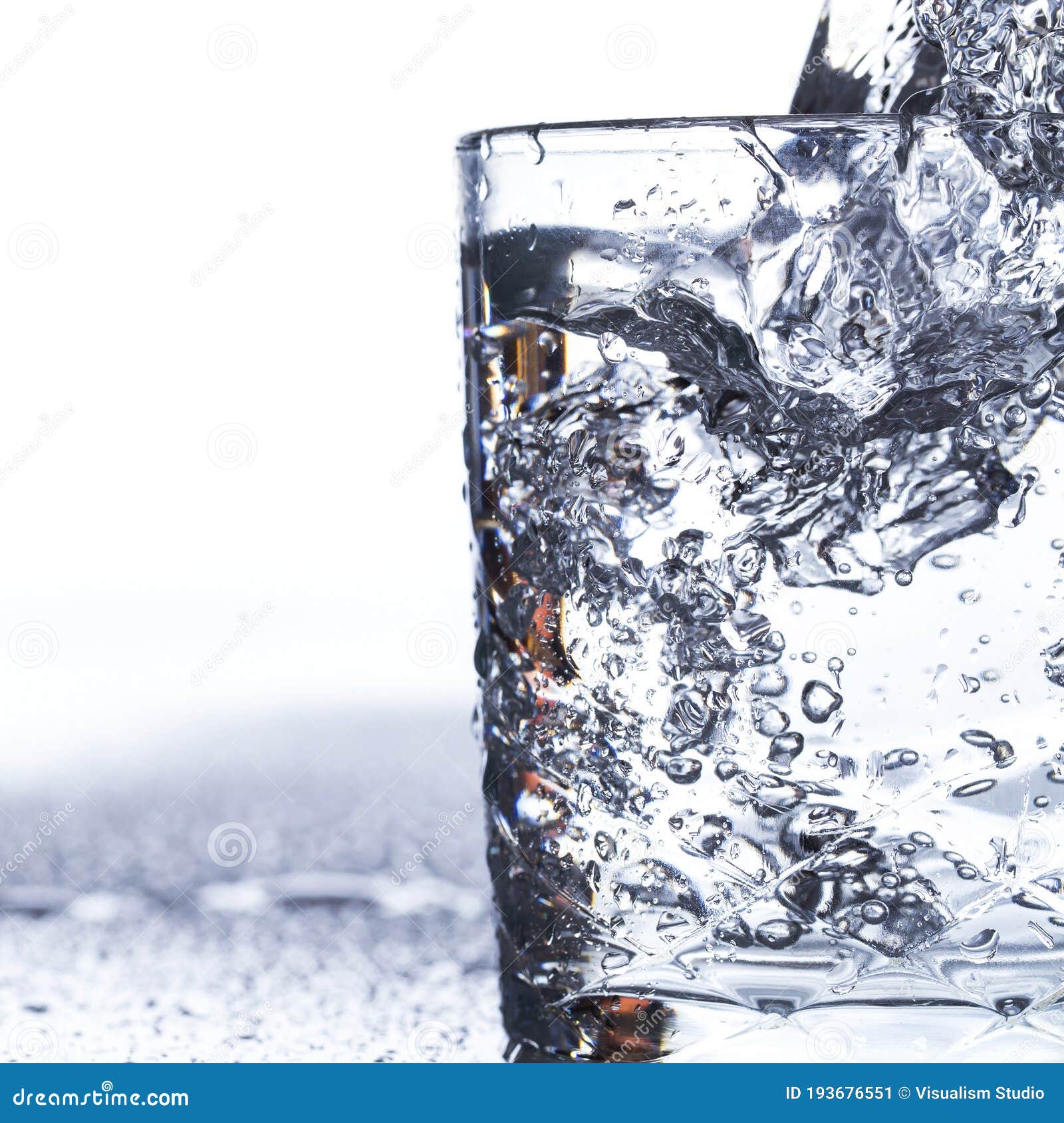 Blue Transparent Water Splash Realistic Beautiful Blue Clean Water on ...