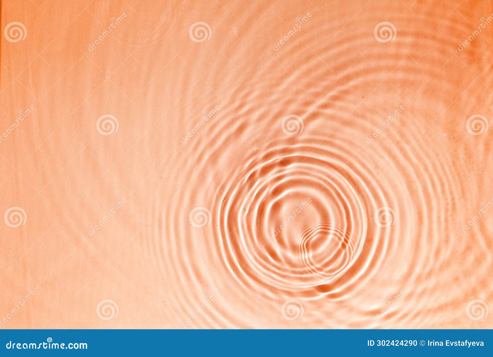 Blue Transparent Water Texture with Circles from Drops Stock Photo ...