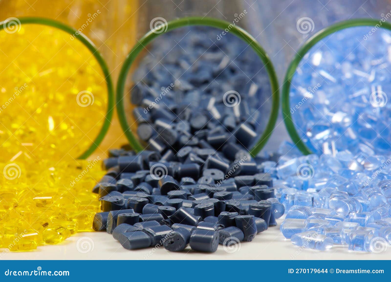 Colored Plastic Resins in Test Tubes in Laboratory Stock Photo - Image ...