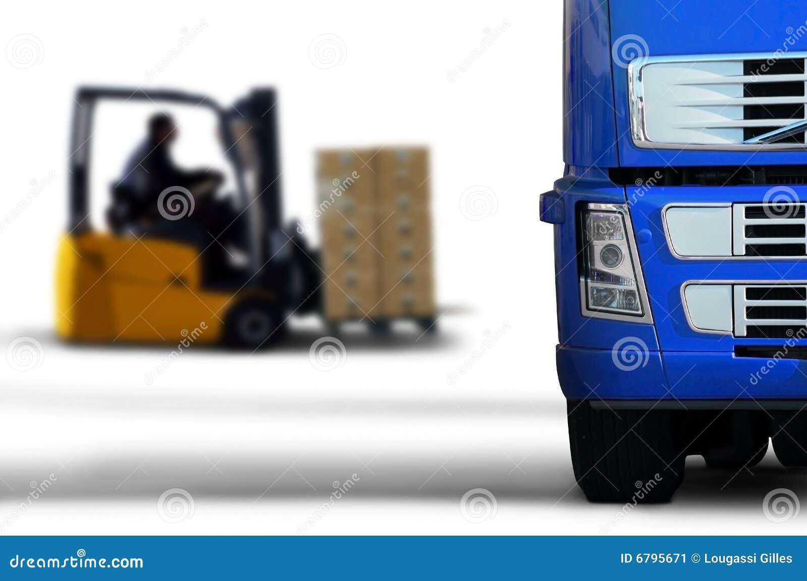Blue transport stock image. Image of industry, morning - 6795671