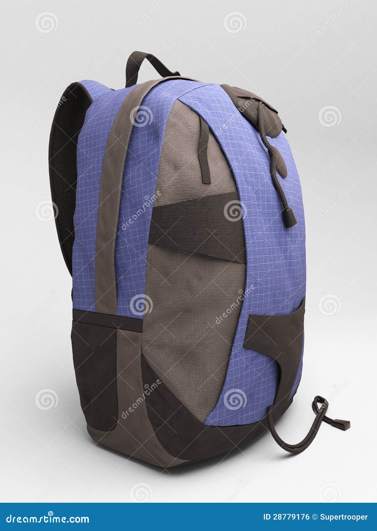 Blue travel backpack stock illustration. Illustration of backpack ...