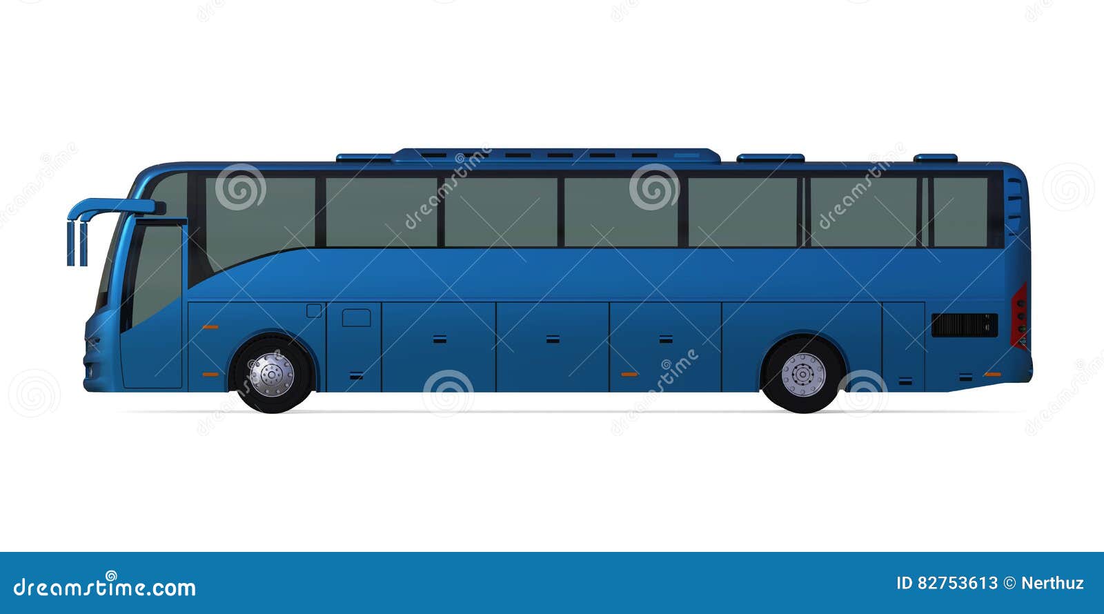 Blue Travel Bus stock illustration. Illustration of speed - 82753613