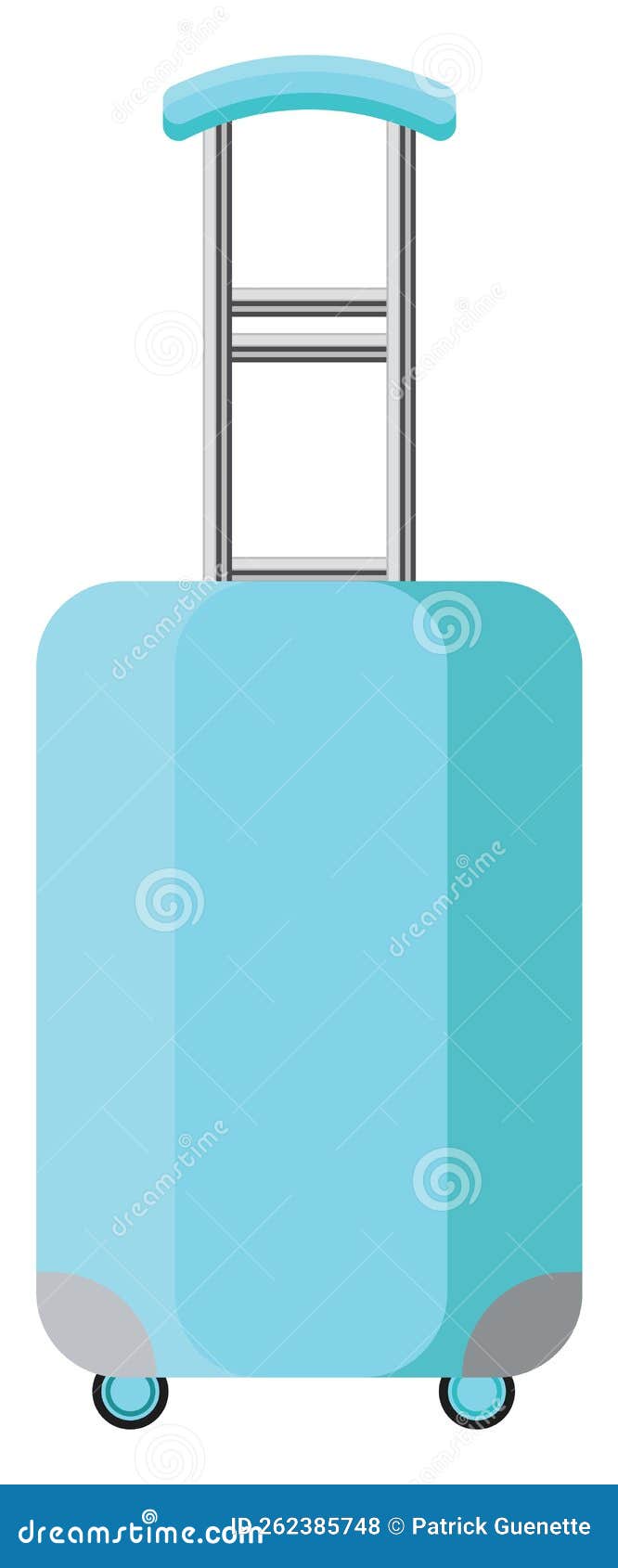 Blue travel suitcase, icon stock vector. Illustration of holiday ...