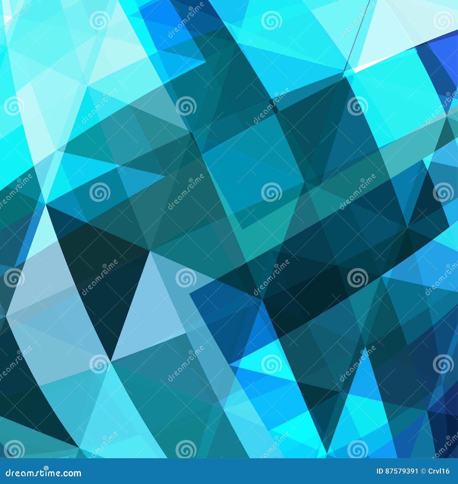 Blue Triangle Abstract Background Stock Vector - Illustration of decor ...