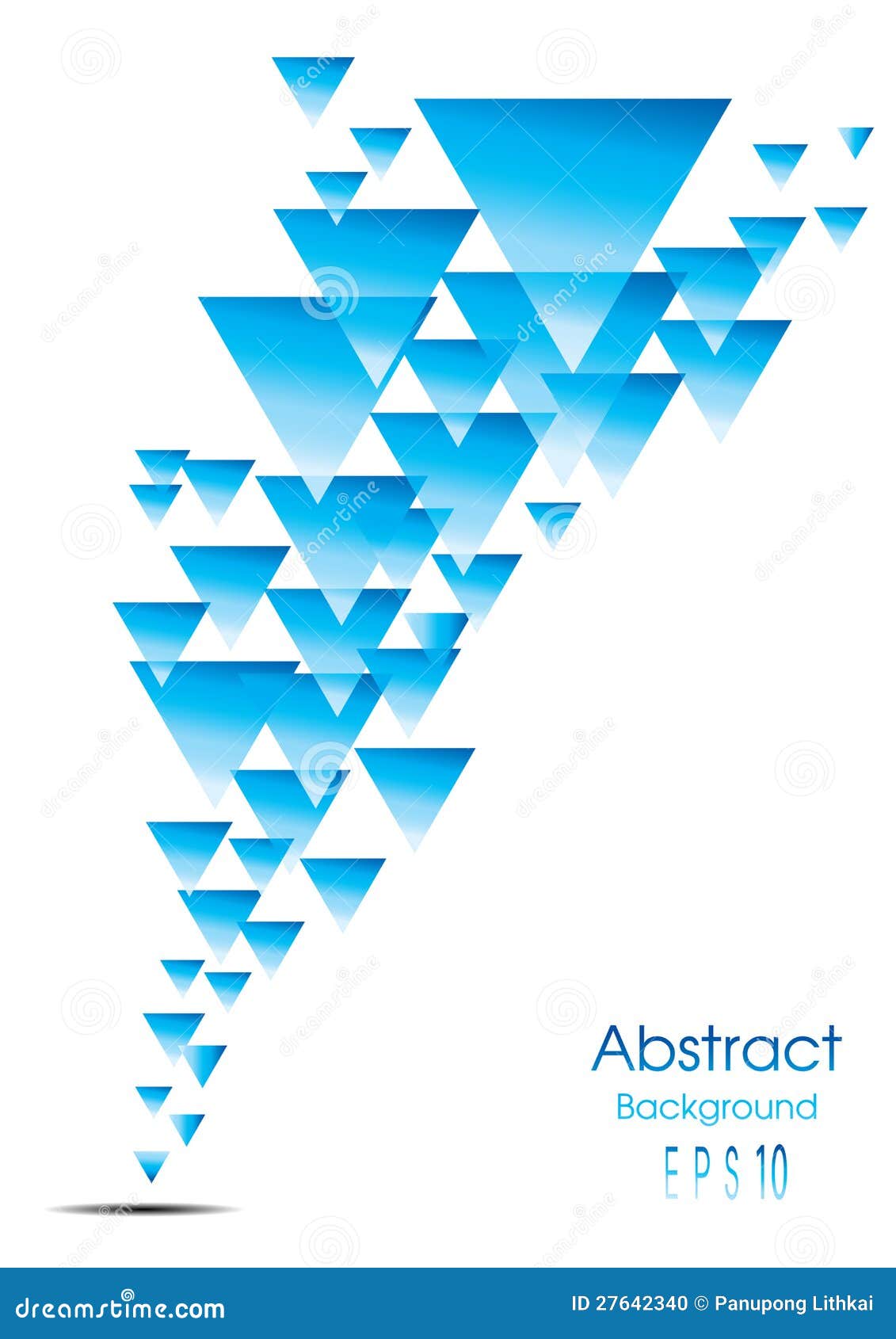 Blue Triangle Abstract Pattern Stock Vector - Illustration of octagon ...