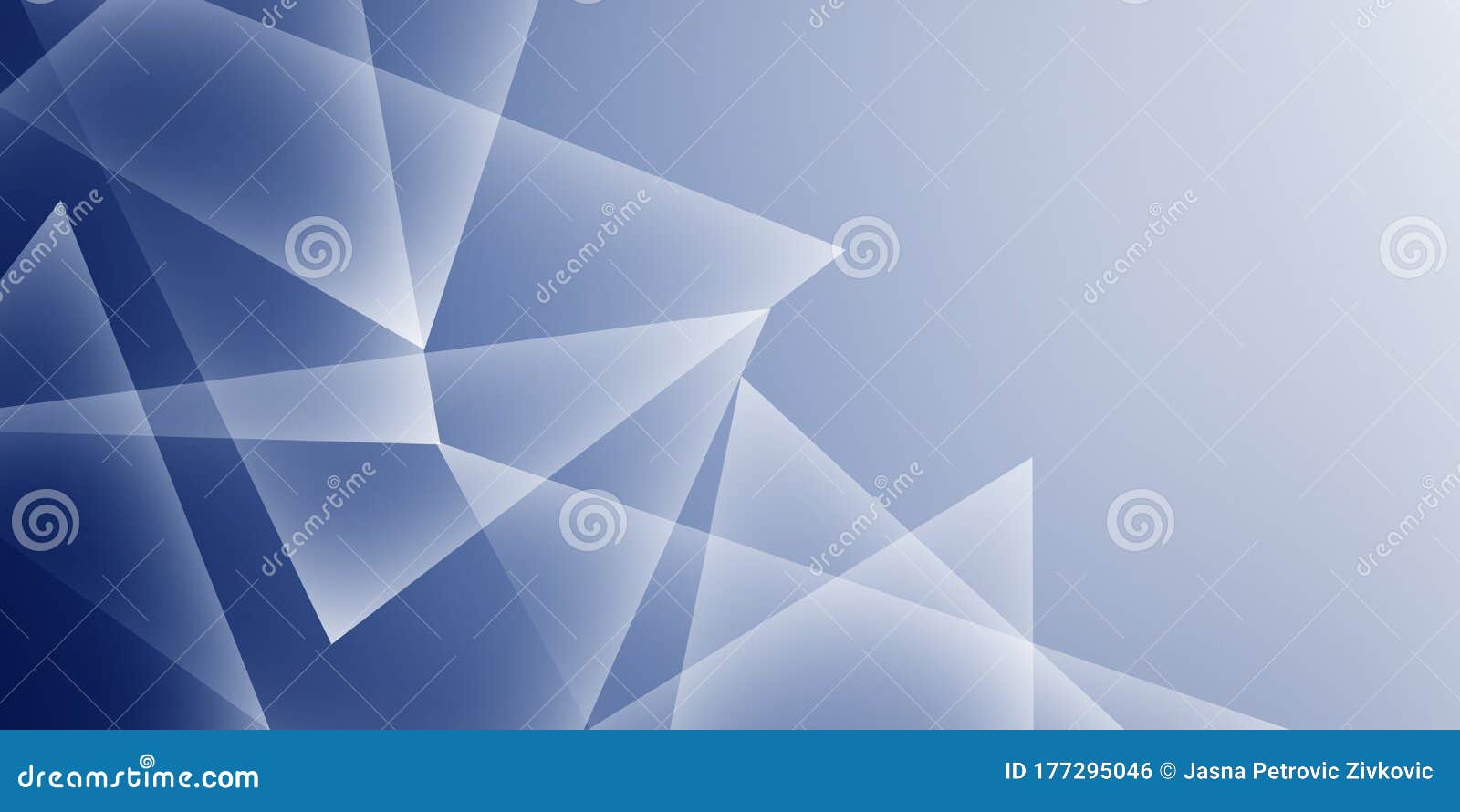 Blue Triangle Abstract Presentation Background. Grey White Abstract ...