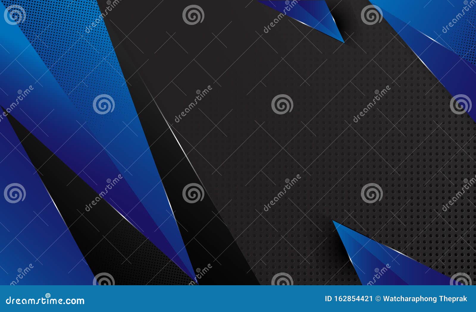 Blue Triangle Gradient Abstract Background Stock Vector - Illustration ...