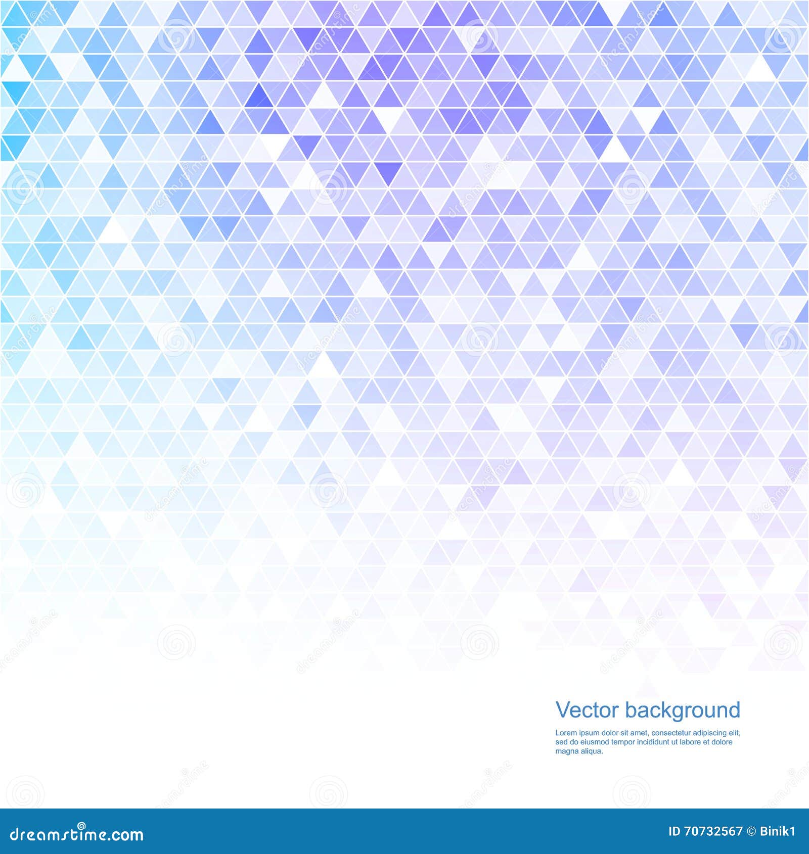 Blue Triangle Mosaic Background Stock Illustration - Illustration of ...