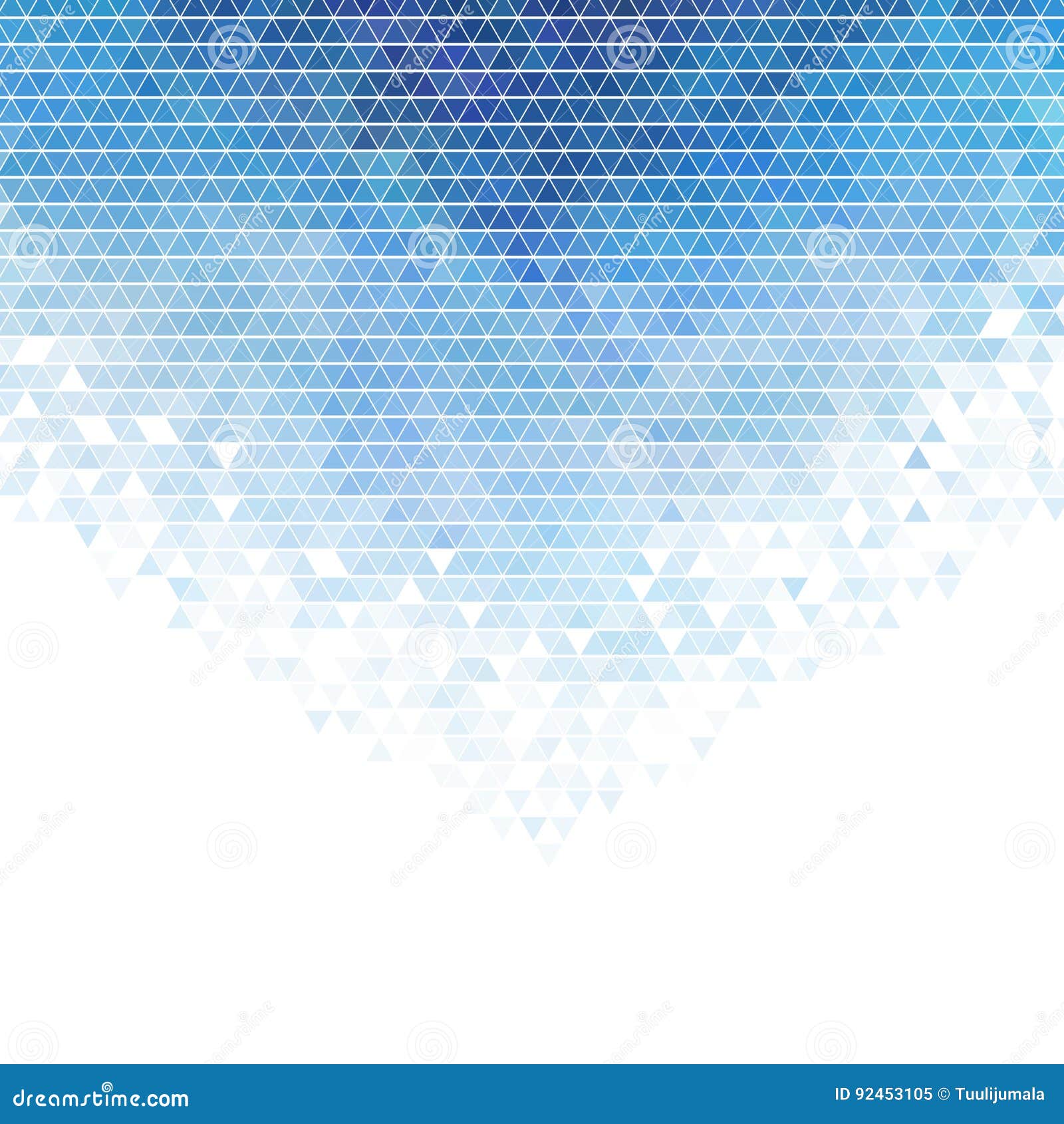 Blue Triangle Mosaic Background Stock Vector - Illustration of falling ...