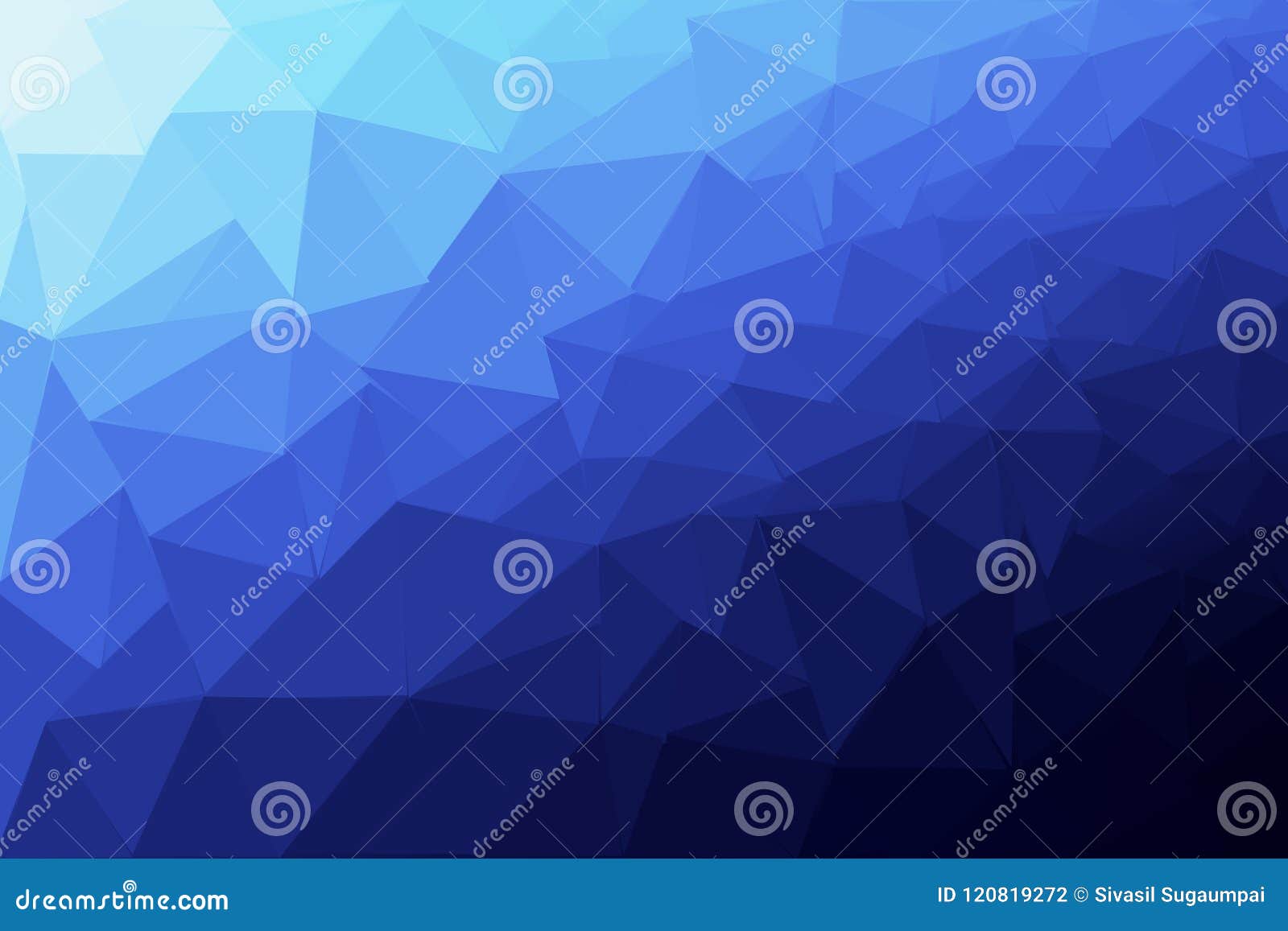 A Blue Triangle on a Piece of Paper. Stock Illustration - Illustration ...