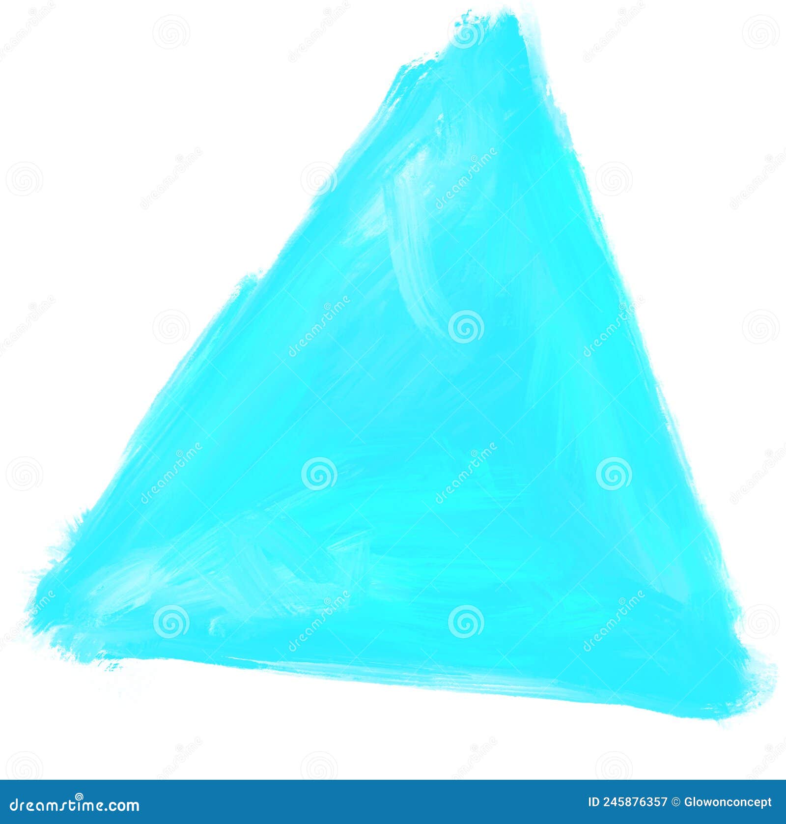 Blue Triangle Shape Oil Painting Stroke Texture Artistic Art Stock ...