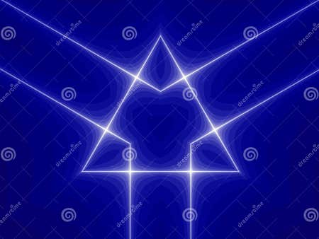 Blue Triangle Symbol stock illustration. Illustration of christian ...