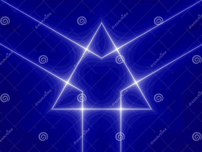 Blue Triangle Symbol stock illustration. Illustration of christian ...