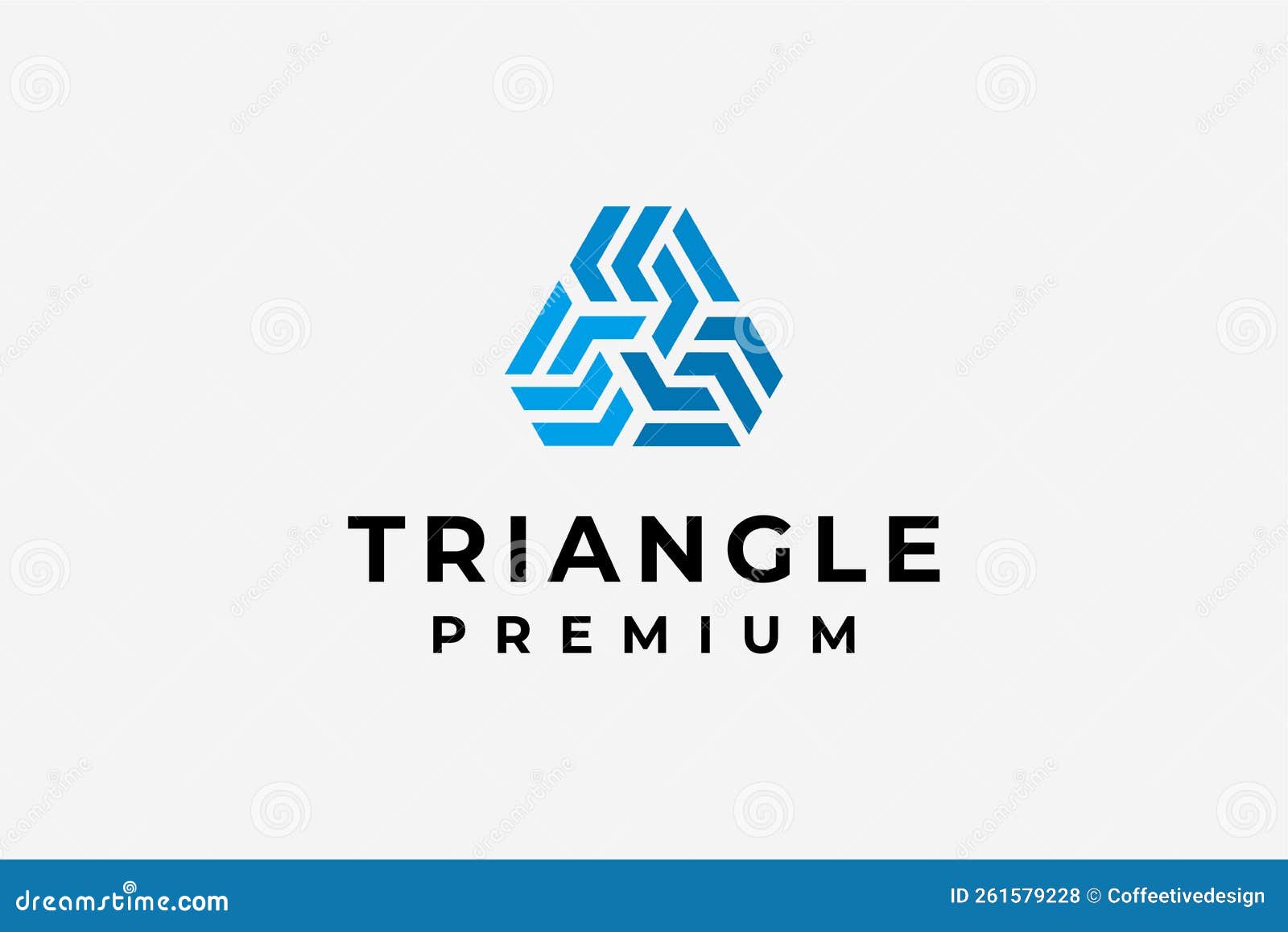 Blue Triangle Technology Logo Premium Stock Illustration - Illustration ...