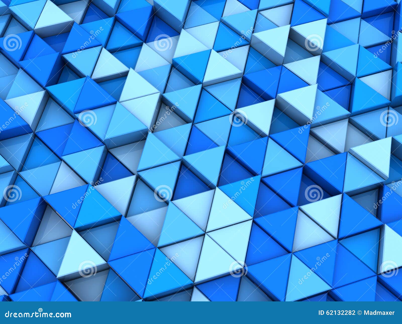 Blue Triangles Striped Pattern Cartoon Vector | CartoonDealer.com #38673785