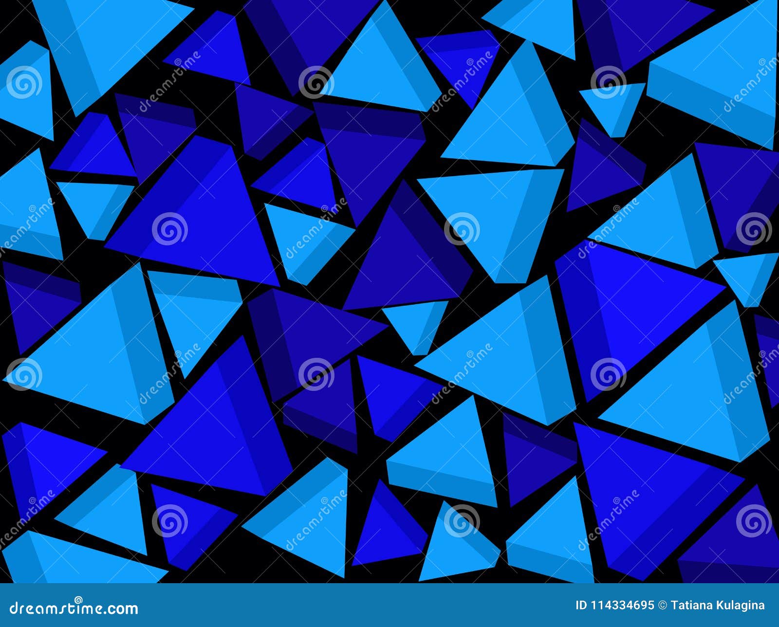 Background. Blue Triangles. Vector. Stock Vector - Illustration of back ...