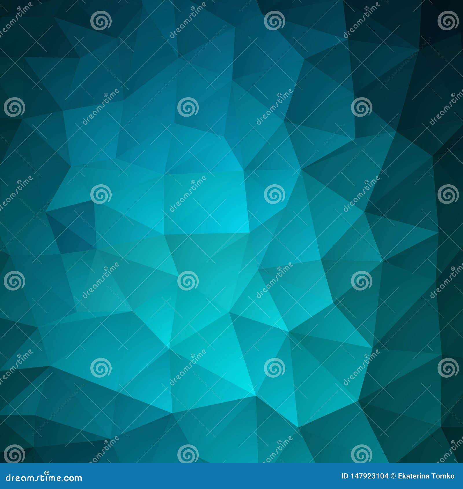 Blue Triangles. Layout for Advertising. Vector Image. Abstract Template ...
