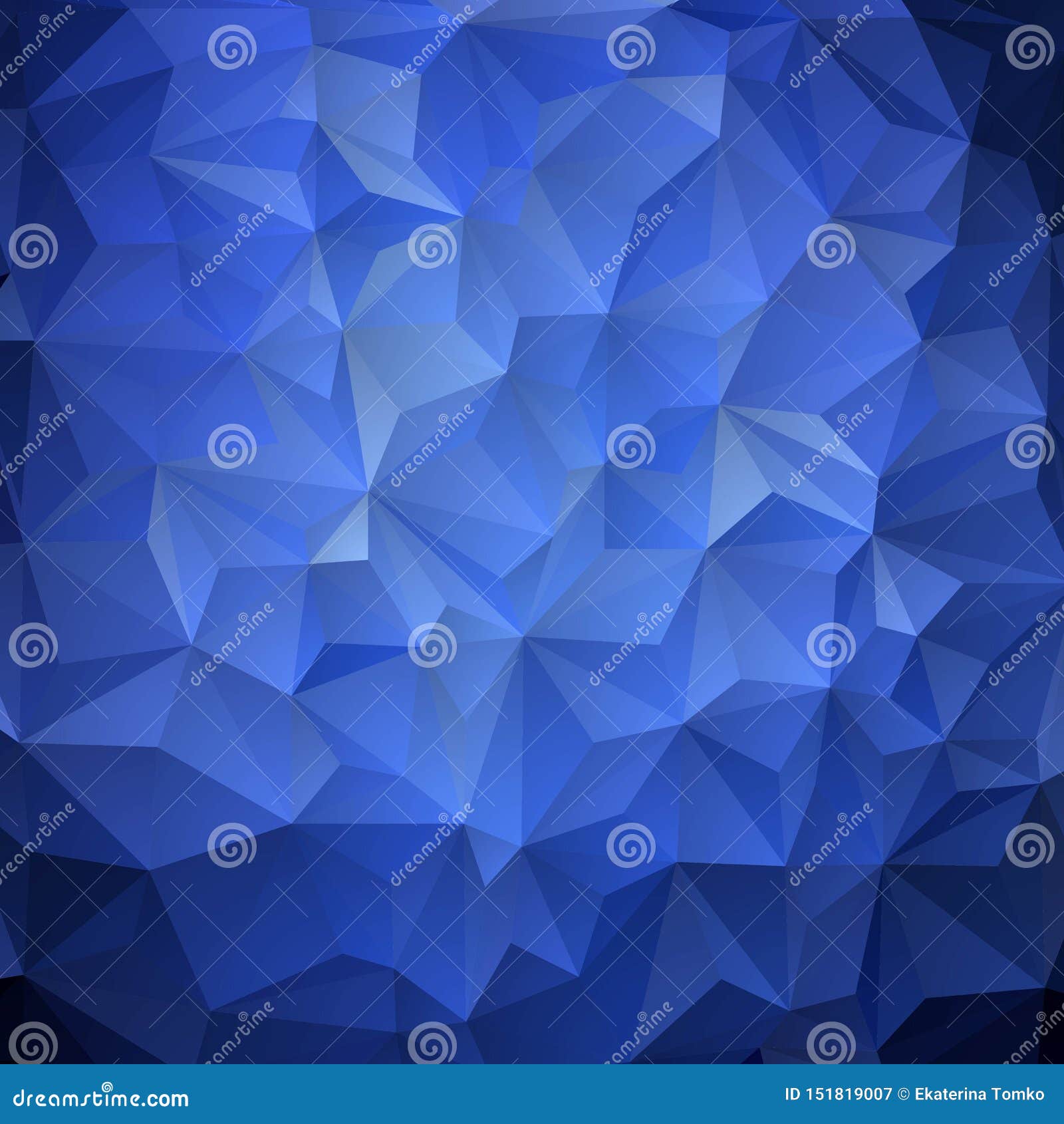 Blue Triangles. Vector Background for Presentations, Advertising ...