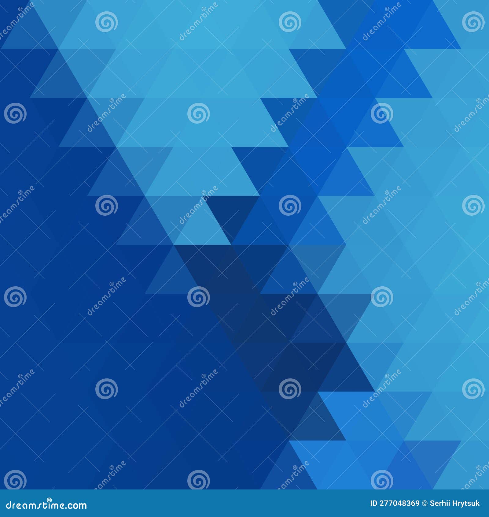 Blue Triangles. Vector Geometric Background for Presentation. Decor ...