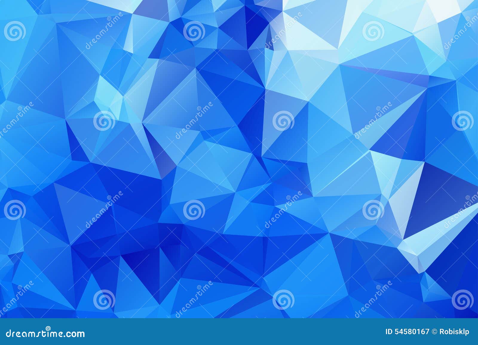 Blue Triangular Background stock vector. Illustration of design - 54580167