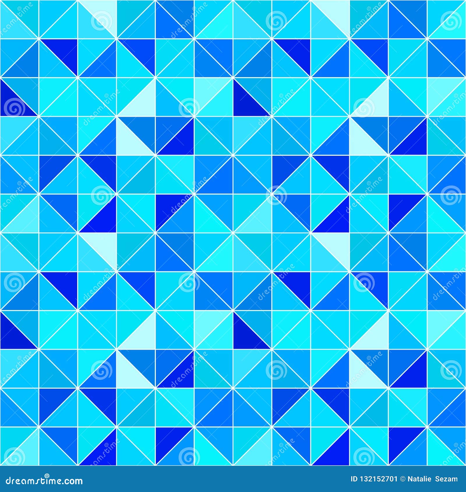 Blue Triangular Background. Vector Modern Geometrical Backdrop with ...