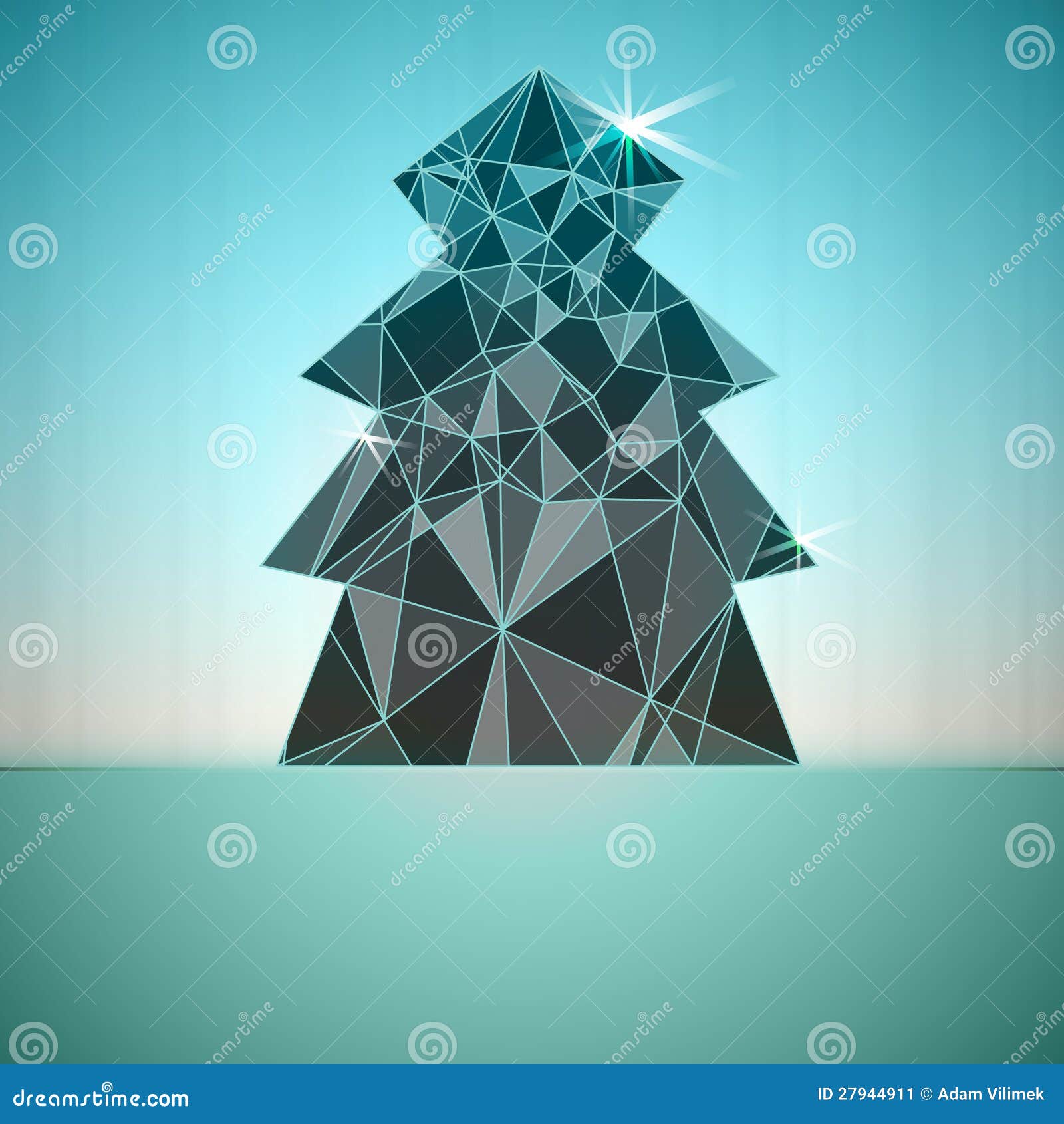 Blue Triangular Prism Basic Simple 3d Shape Isolated On White ...