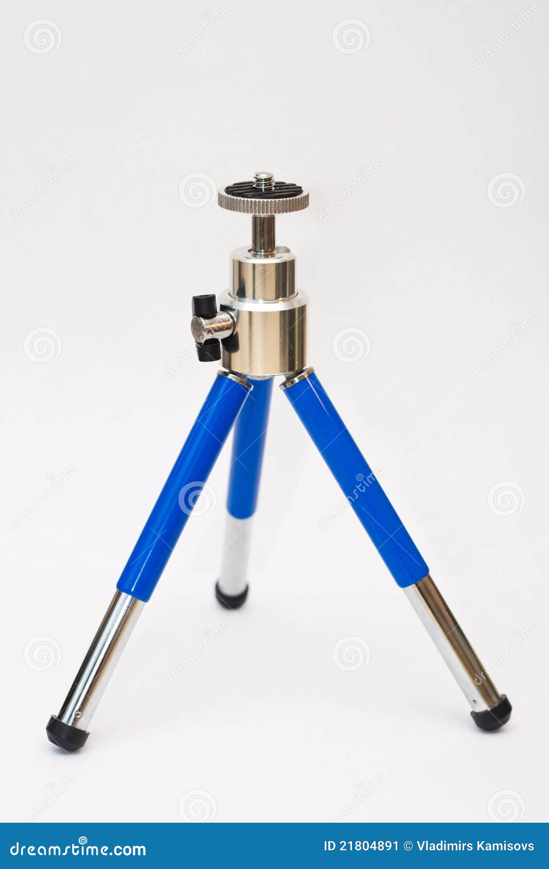 Blue Tripod stock image. Image of metal, small, iron - 21804891