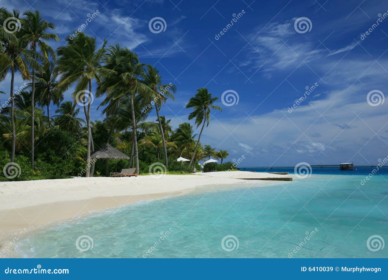 Blue tropic stock image. Image of clouds, five, star, coconut - 6410039