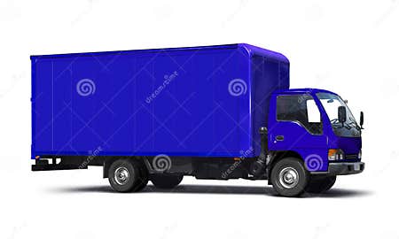 Blue truck stock photo. Image of blank, ship, dealer, cargo - 8833824