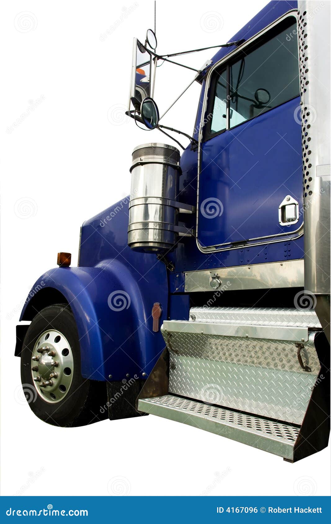 Blue truck cab stock photo. Image of chrome, load, grill - 4167096