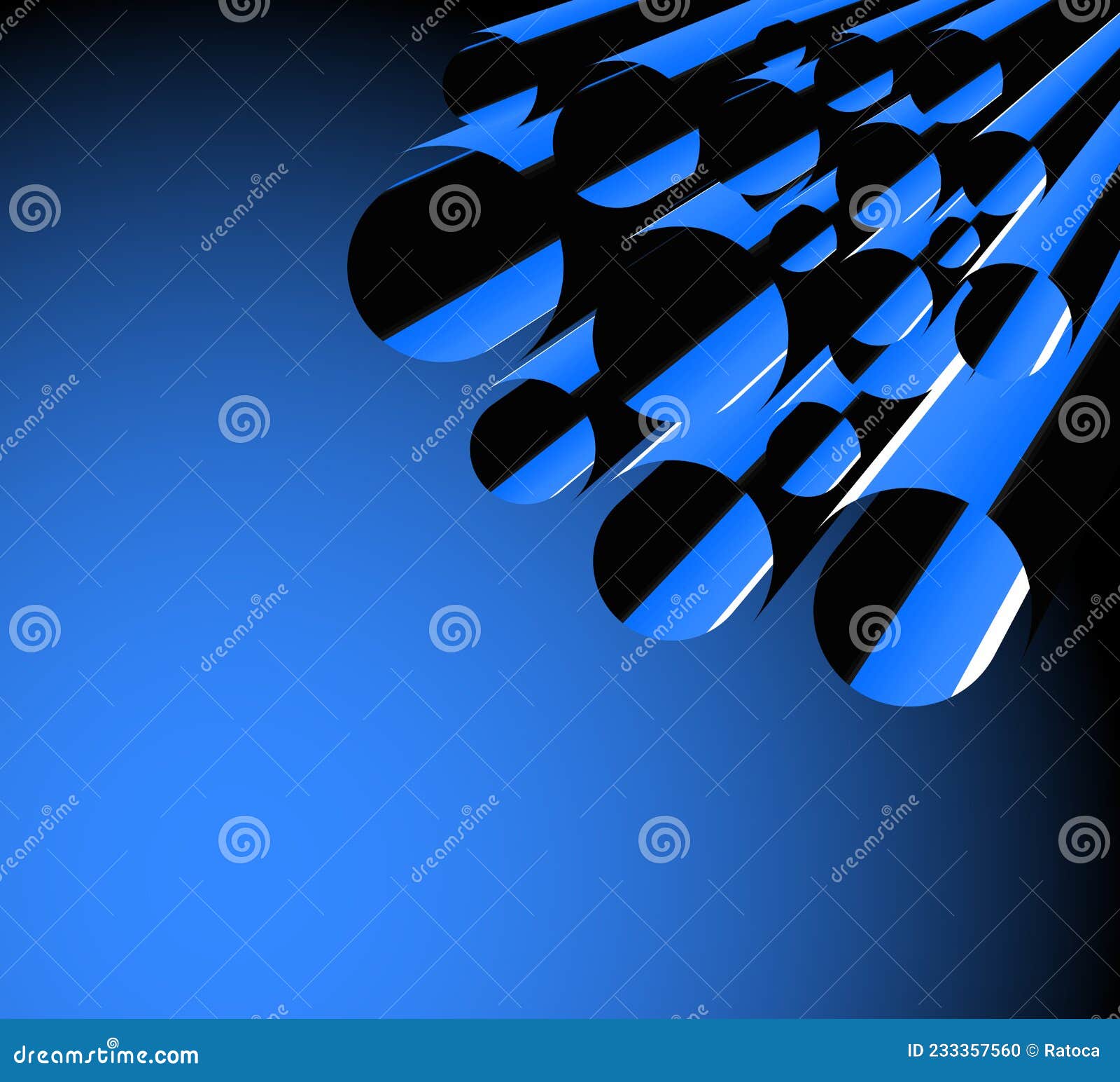 Blue tubes dark stock vector. Illustration of background - 233357560