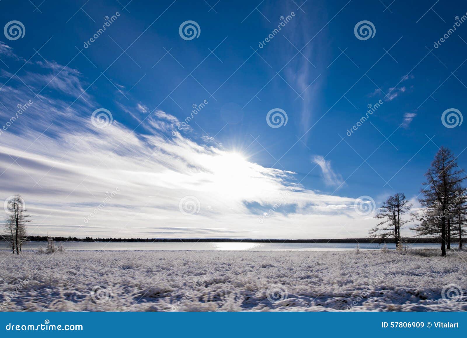 Blue tundra stock image. Image of europe, river, colors - 57806909