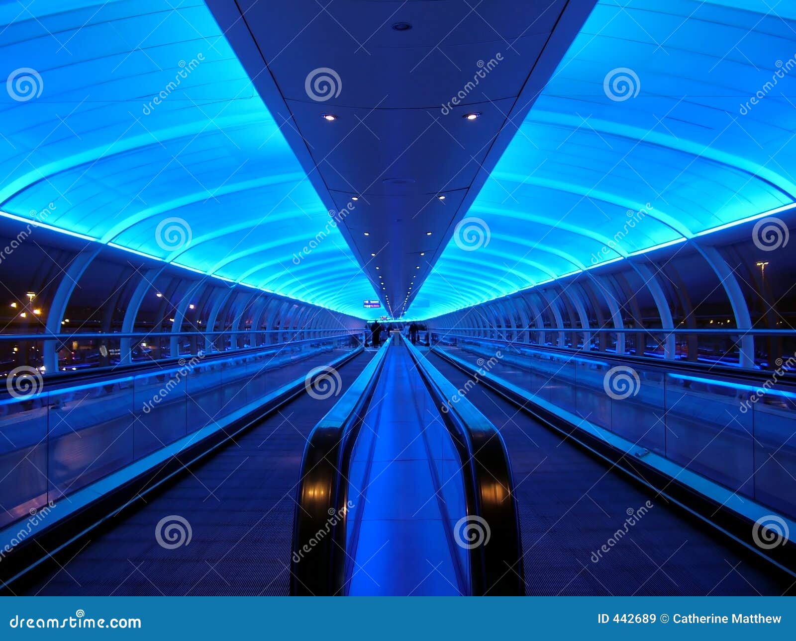 Blue Tunnel stock image. Image of tunnel, evening, time - 442689