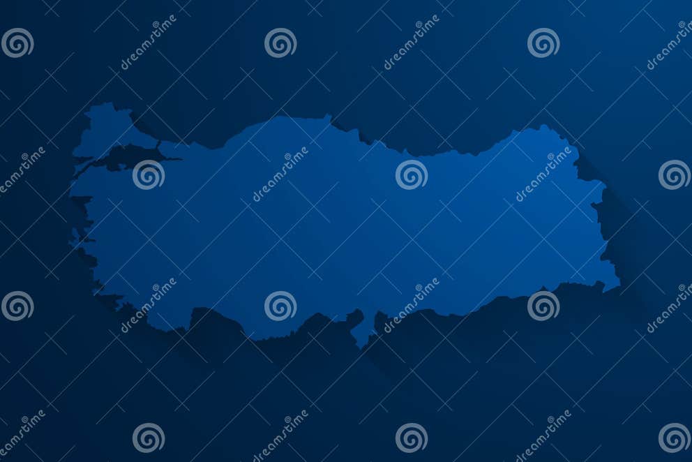 Blue Turkey Map Composition Concept with Blue Background, Vector Stock ...