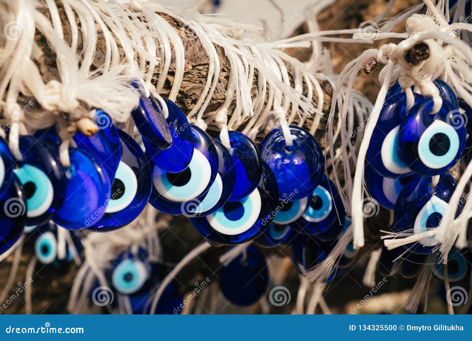 Blue Turkish Evil Eye Amulet Stock Photo - Image of luck, handmade ...