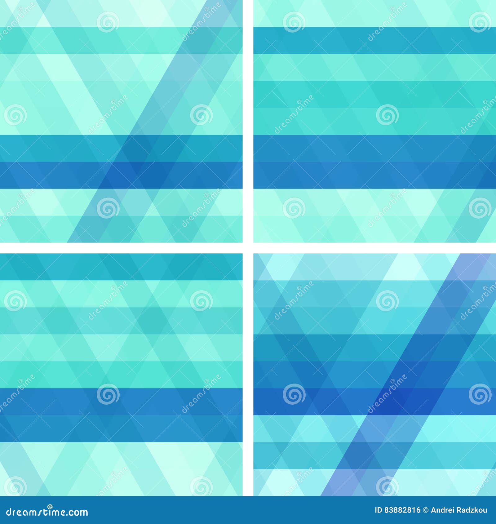 Blue and Turquoise Backgrounds with Stripes Stock Vector - Illustration ...