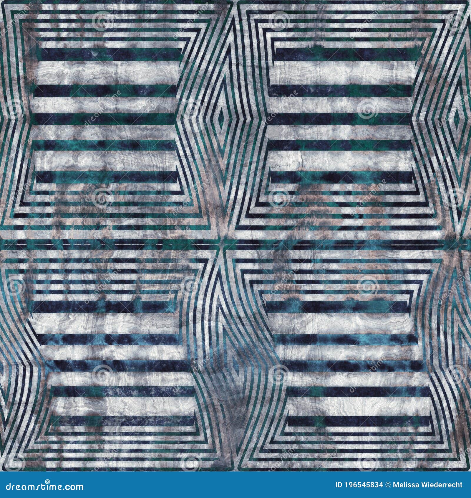 Blue, Turquoise, and Blue Textured Blobby Pattern Stock Illustration ...