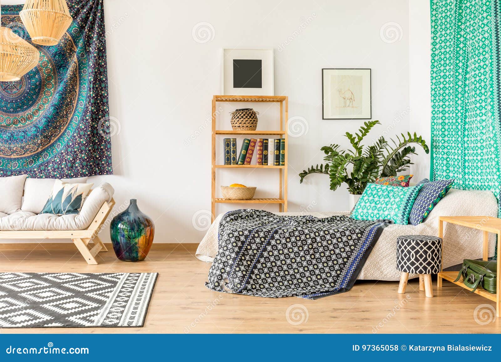 Blue and turquoise flat stock photo. Image of patterns - 97365058