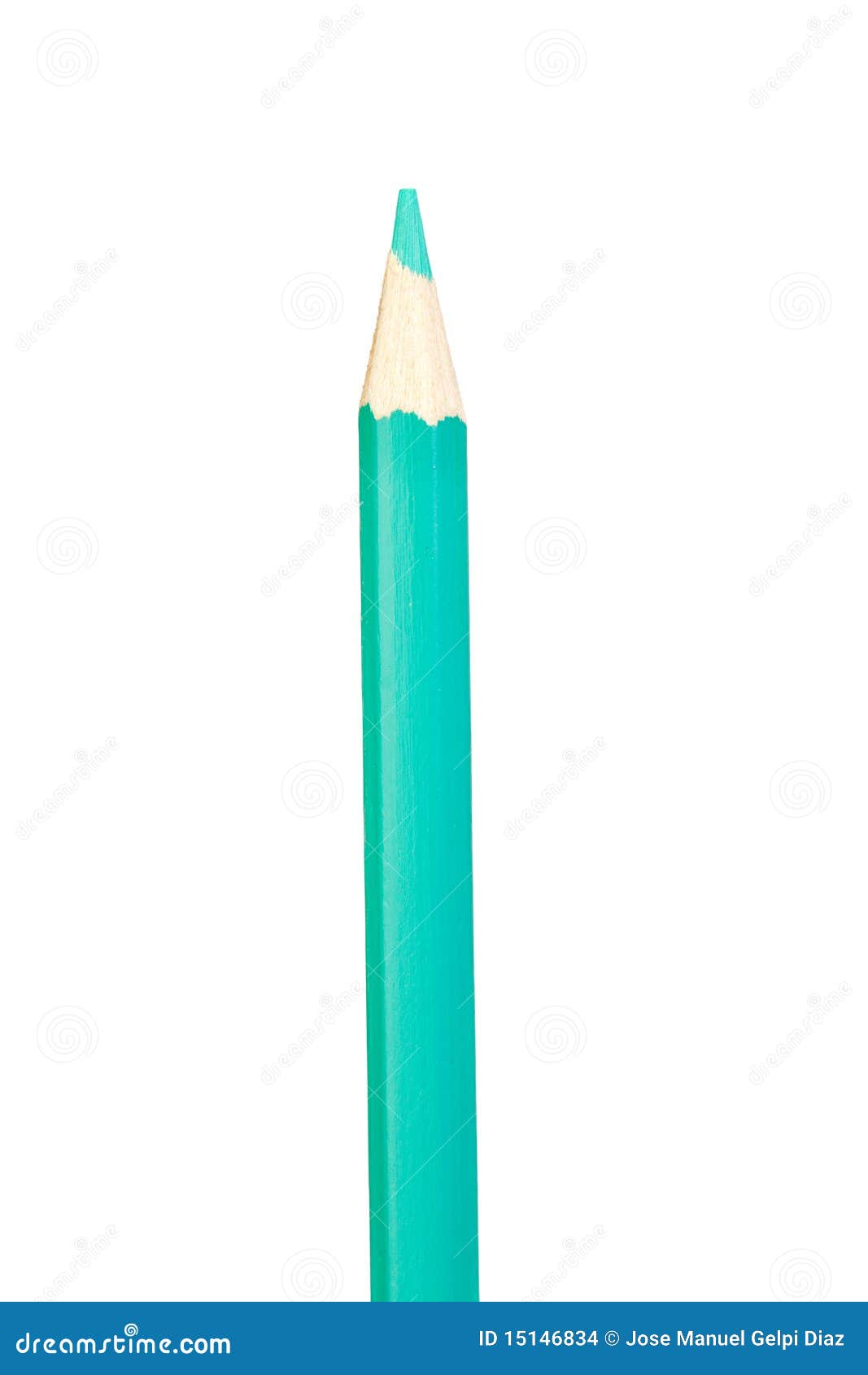 Blue turquoise pencil stock photo. Image of draw, colorful - 15146834