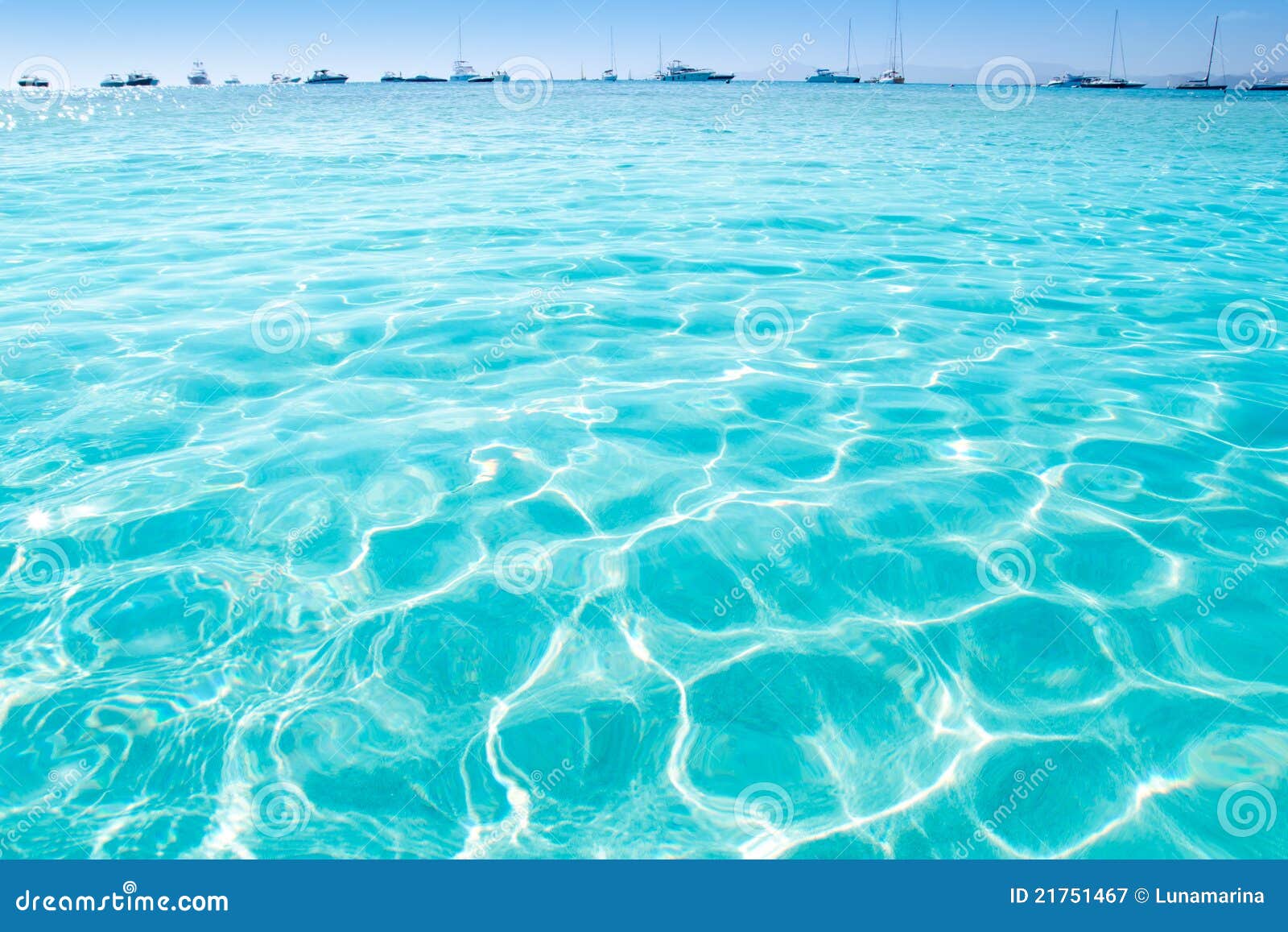 Blue Turquoise Ripple Formentera Water Royalty Free Stock Photography ...