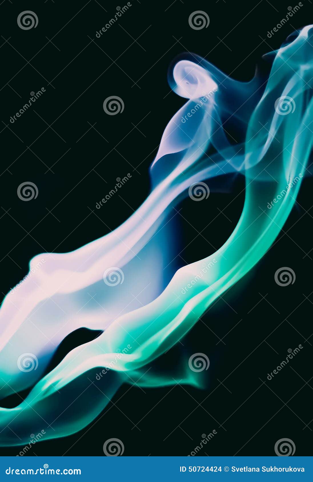 Blue and turquoise smoke stock photo. Image of mist, curve - 50724424